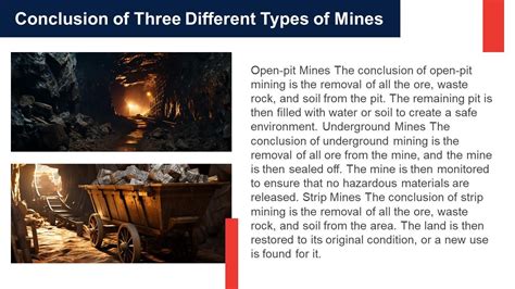 Three Different Types Mines Powerpoint Presentation And Google Slides ICP PPT Example