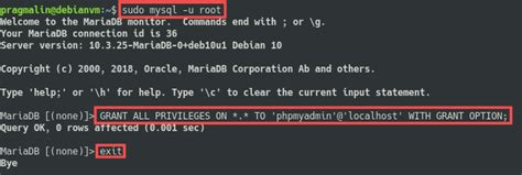 Install PhpMyAdmin On Debian Buster PragmaticLinux