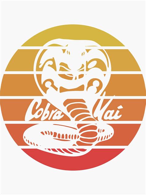Cobra Kai Retro Cobra Kai Never Die Sticker For Sale By Earlbickley