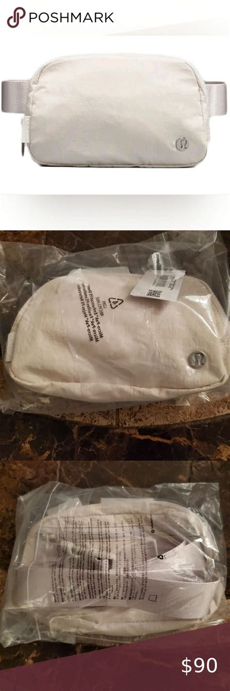 Lululemon Everywhere Belt Bag Crossbody Bag White Opal Silver Hardware