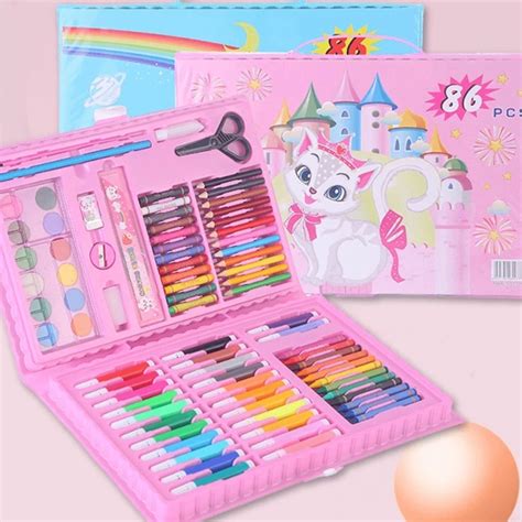 Jual Art Full Set Krayon Crayon Set 86 Pensil Warna Alat Mewarnai