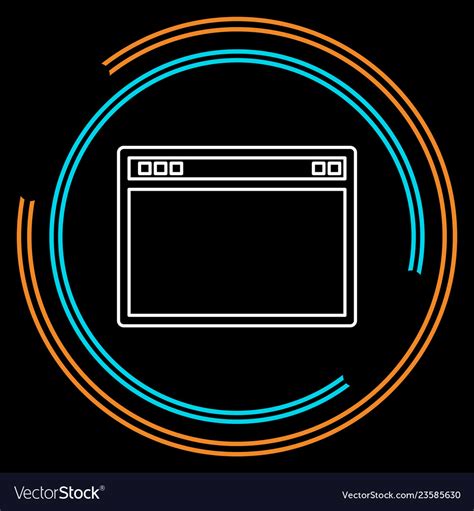 Browser Window Royalty Free Vector Image VectorStock