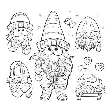 Lgbt Gnome Coloring Page Pride Month Coloring Pages Cartoon Icon