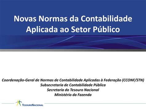 PPT Novas Normas da Contabilidade Aplicada ao Setor Público