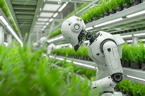 Premium Photo Future Farming Robot Farmers Represent Agriculture Technology And Farm Automation