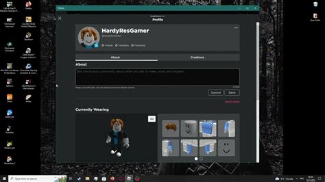 Roblox How To Edit Profile Youtube