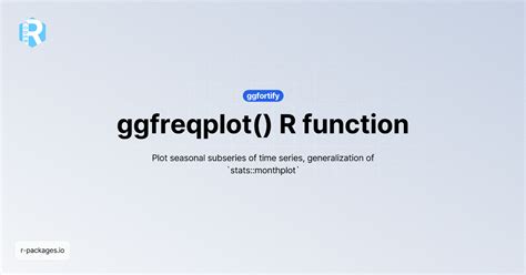 Ggfreqplot R Function From Ggfortify R Packages