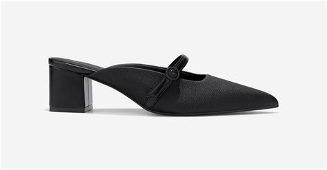 Guốc mules nhấn buckle GNN 0217 Màu đen Dép guốc VASCARA
