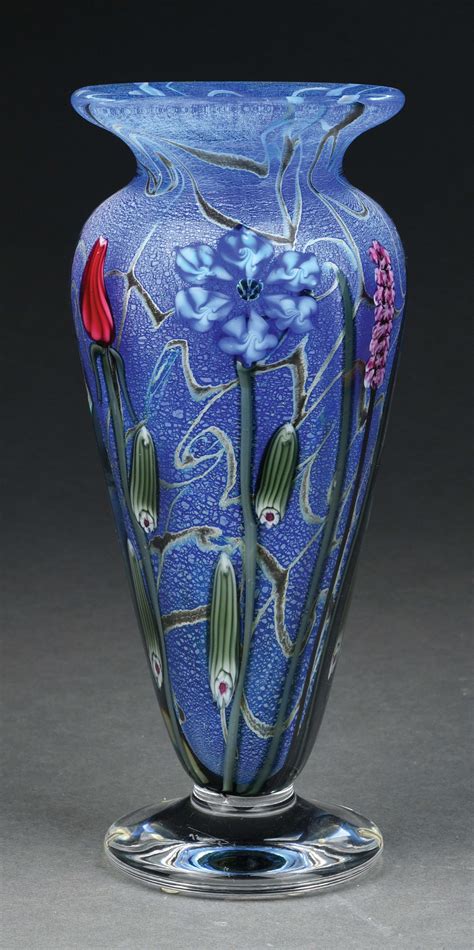 Lot Detail Art Glass Vase By Vandermark