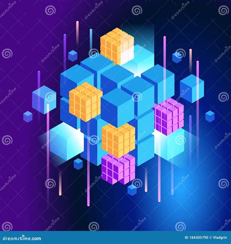 Big Data Web Banner Stock Vector Illustration Of Abstract