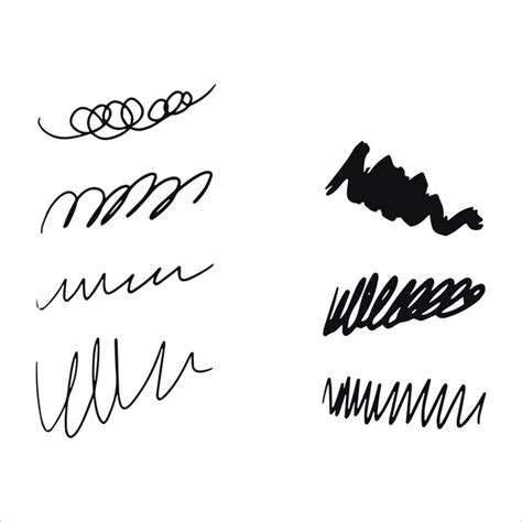 Premium Vector Vector Set Of Hand Drawn Sketch Dots Line Stripe
