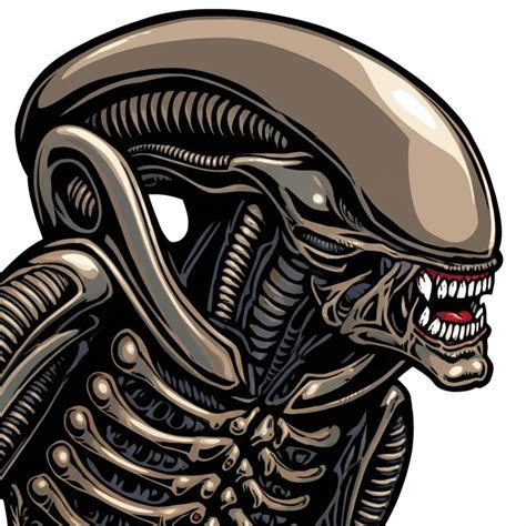 A Cartoon Image Of The Xenomorph From Alien By Jhardy87 On Deviantart