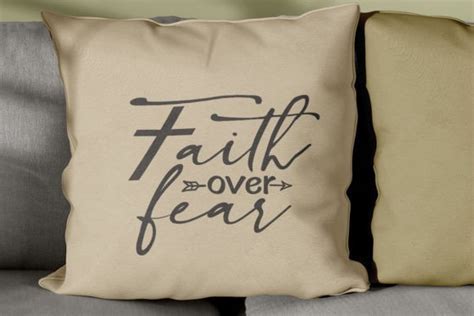Faith Over Fear Christian Inspirational Graphic By Artstitude