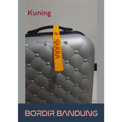 Jual Gantungan Penanda Nama Tas Koper Luggage Tag Bordir Warna Custom