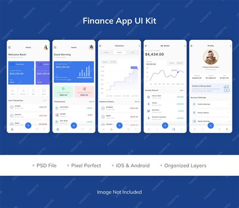 Premium Psd Finance App Ui Kit