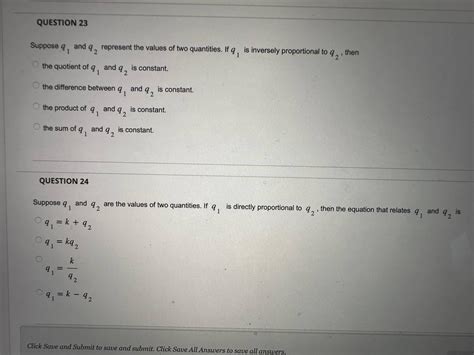 Solved Suppose Q1 And Q2 Represent The Values Of Two Chegg Com