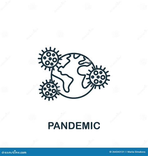 Pandemic Icon Monochrome Simple New Normality Icon For Templates Web Design And Infographics