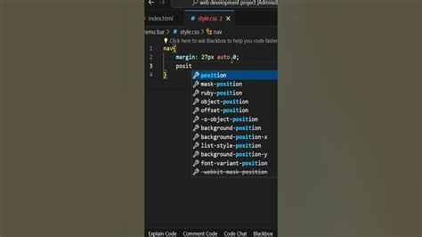 Menu Bar Using Html And Css Html5 Css Codingtechnique Shorts Youtube