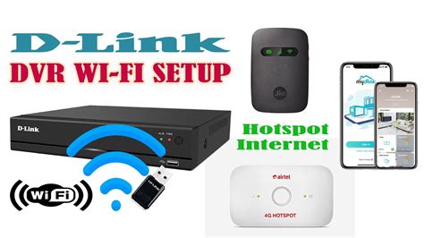 D-Link CCTV DVR WI-FI Dongle connect Mobile WIFI hotspot internet - YouTube