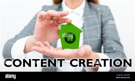 Conceptual Caption Content Creation Word Written On Contribution Of Information To Any Digital