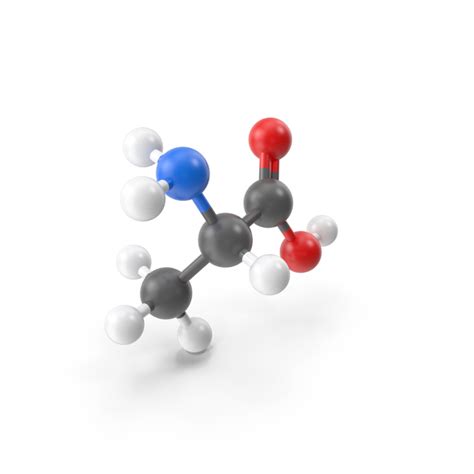 Alanine Molecule 3d Object 2381576629 Shutterstock