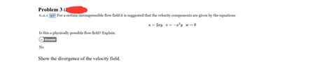 solved problem 3 6 2 1 ﻿wp for a certain incompressible
