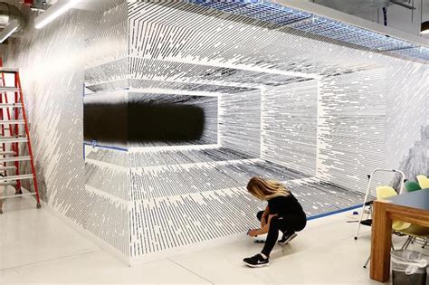 Artist Creates Hand Drawn 3D Optical Illusions On Walls That Play With