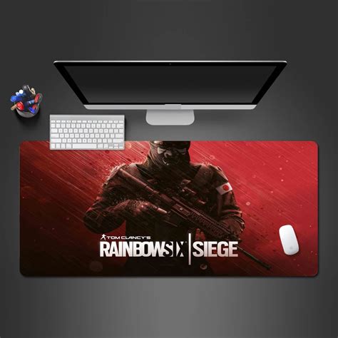 Rainbow Six Siege Mouse Pad Super Cool Washable Rubber Pc Game Quick