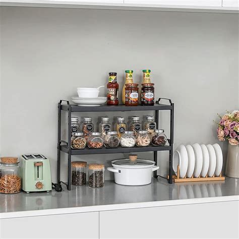 2 Tier Expandable Spice Rack X Cosrack
