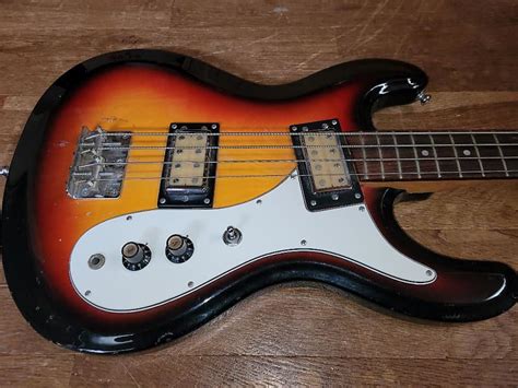 Vintage 70s Univox Hi Flyer Bass Reverb