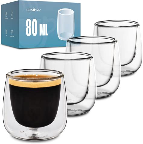 De Longhi Bicchieri Espresso Tazzine Di Vetro A Doppia Parete Vetro