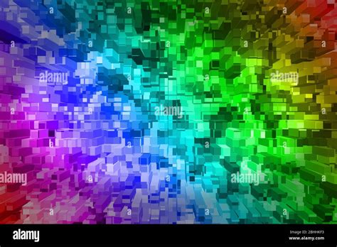 Techno Rainbow Colors Abstract Background For Design Gradient Stock
