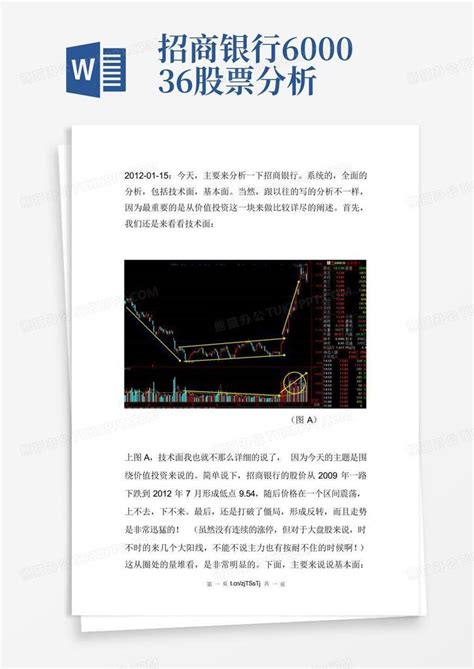 招商银行600036股票分析word模板下载编号qkmbboze熊猫办公