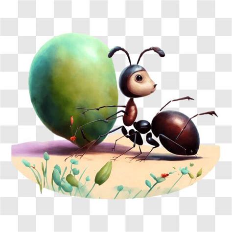 Download Ant Playing With Ball Png Online Creative Fabrica