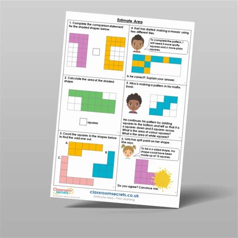 Year 5 Estimate Area Reasoning And Problem Solving Resource Classroom Secrets