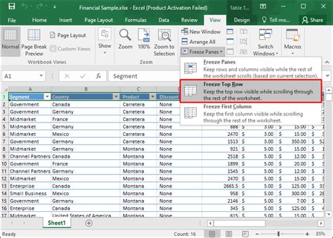 Excelで複数の行を固定する方法 How2work