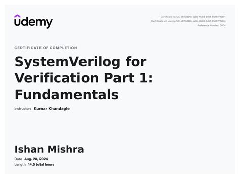 Completed Systemverilog For Verification Part 1 Ishan Mishra Posted