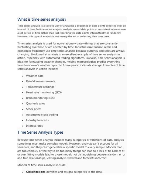 time series pdf time series forecasting