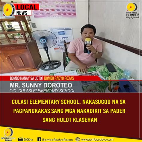 Culasi Elementary School Nakasugod Na Sa Pagpangkakas Sang Mga