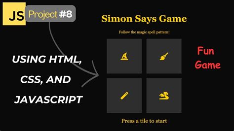 create a magical simon says game harry potter themed javascript tutorial for beginners youtube