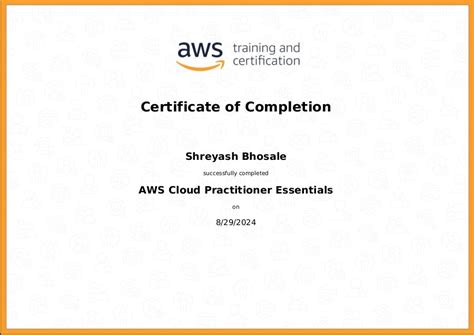 Shreyas Bhosale On Linkedin Aws Awscloudpractitioner