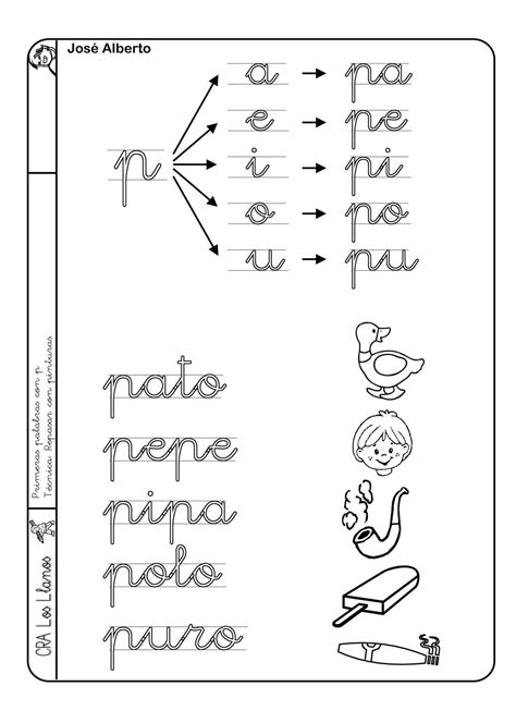 Lectoescritura Y Vocabulario Con La Letra P