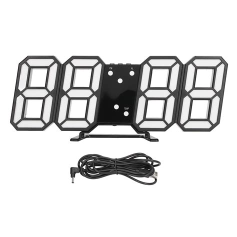 Reloj Digital Led 3d Con Control De Voz Inteligente Visualización De