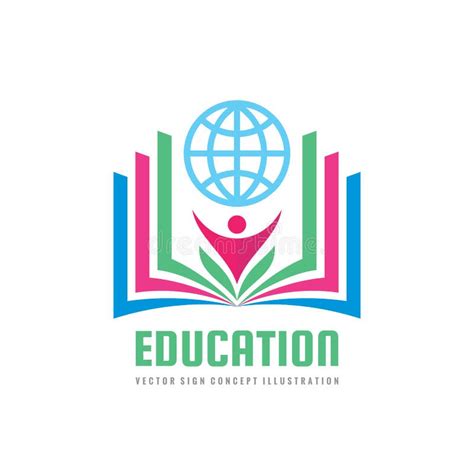 Aprendizaje Del Logotipo Del árbol Del Libro Ilustración del Vector