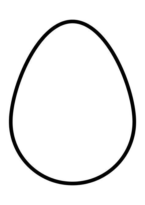 Medium Size Egg Template Printable