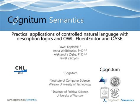 practical applications of controlled natural language with description