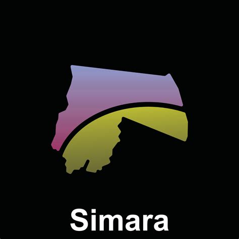 Map Of Simara City Modern Simple Illustration Design Template 48657269