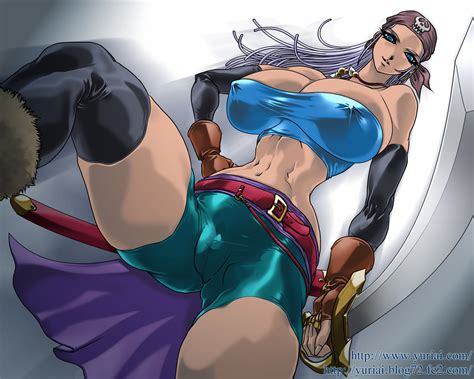 Rule 34 54 Bandana Belt Bike Shorts Blue Dragon Breasts Bursting