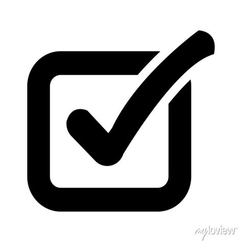 Check Mark Vector Icon Checkmark Right Symbol Tick Sign Ok Posters