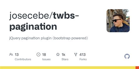 Github Josecebetwbs Pagination Jquery Pagination Plugin Bootstrap